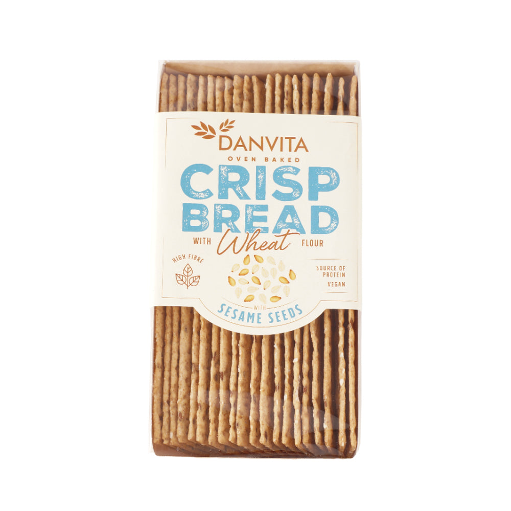 Wheat Crispbread with Sesame Seeds, Danvita 130g – Hay Hampers